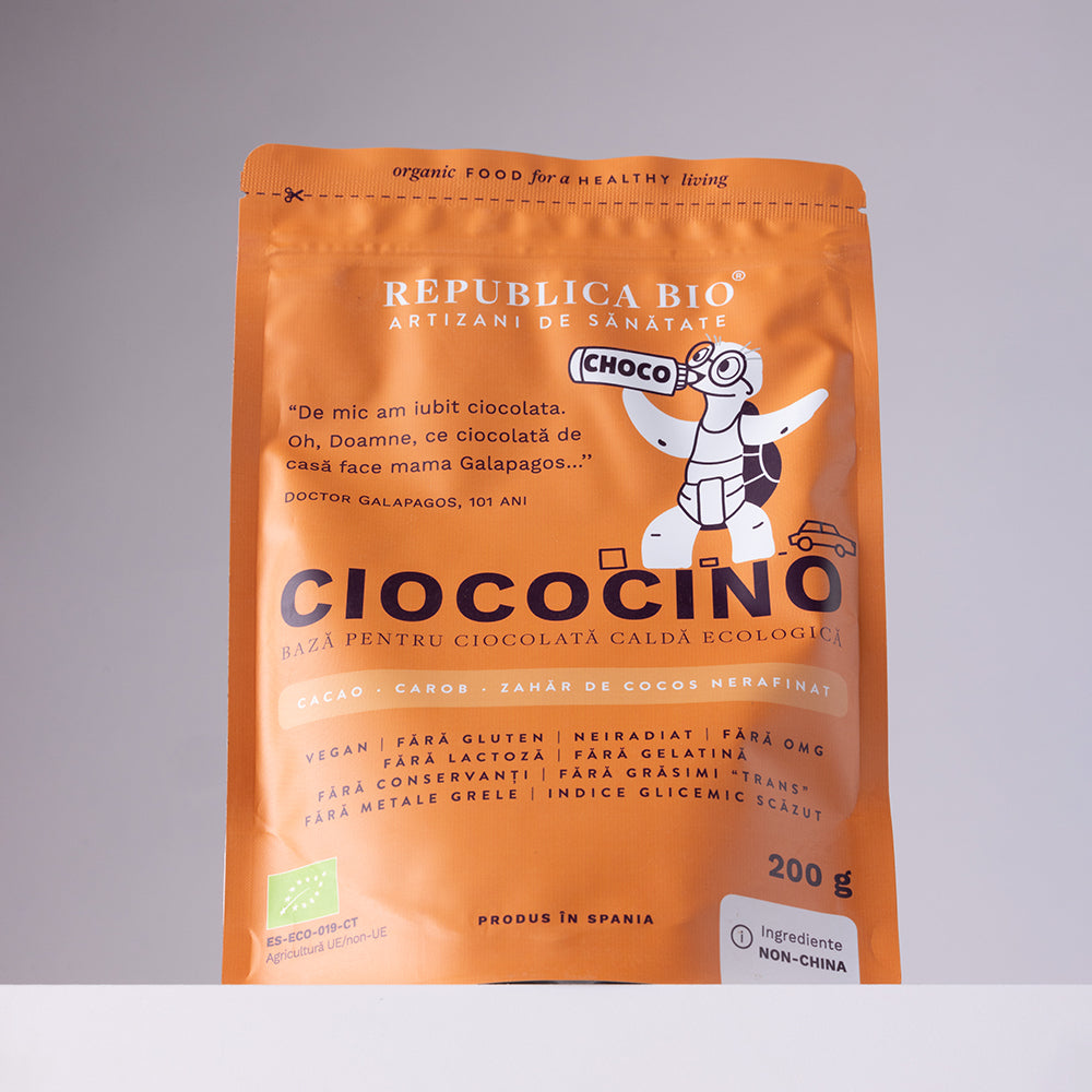 Ciococino baza pentru ciocolata calda ecologica Republica BIO, 200 g