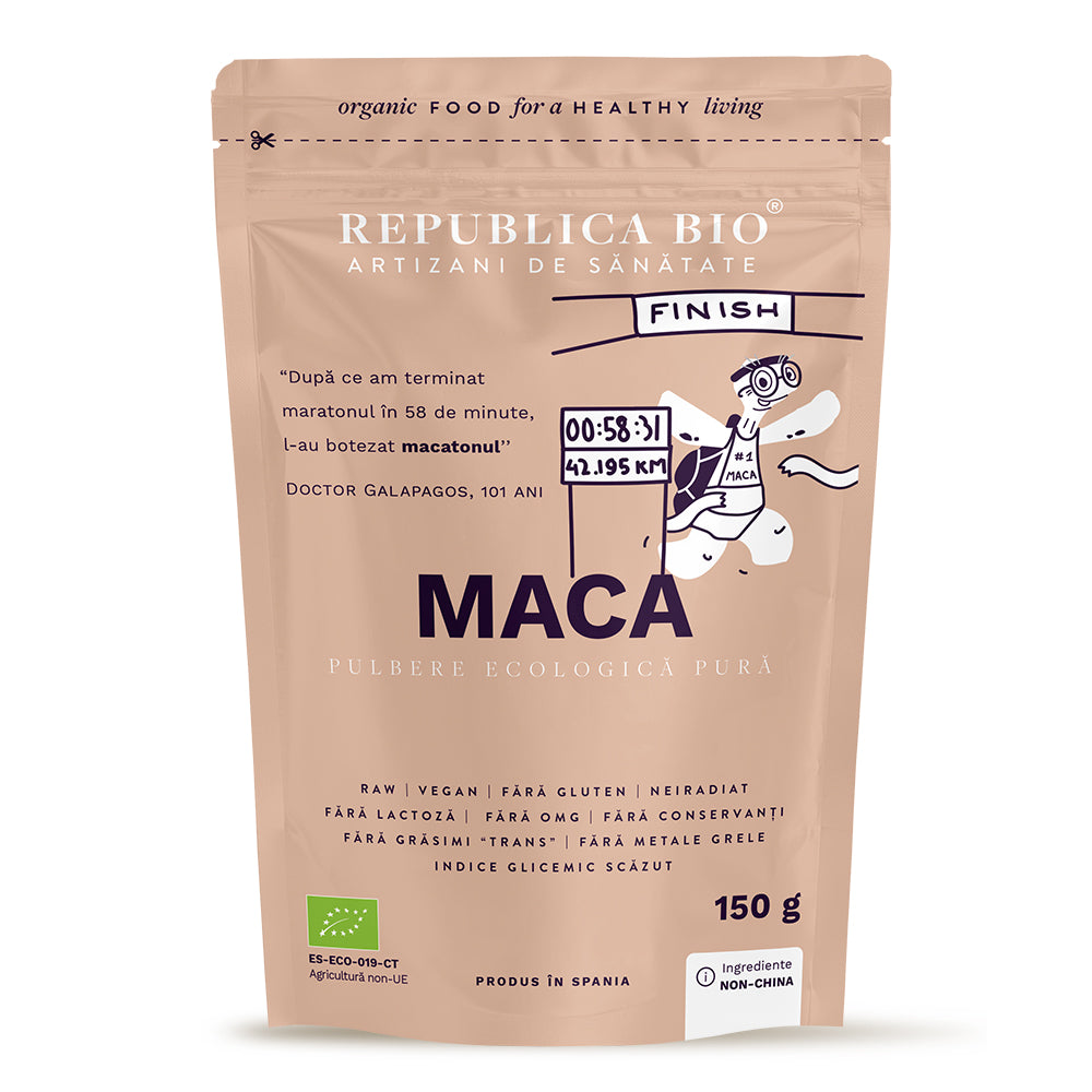 Maca, pulbere ecologica pura Republica BIO, 150 g