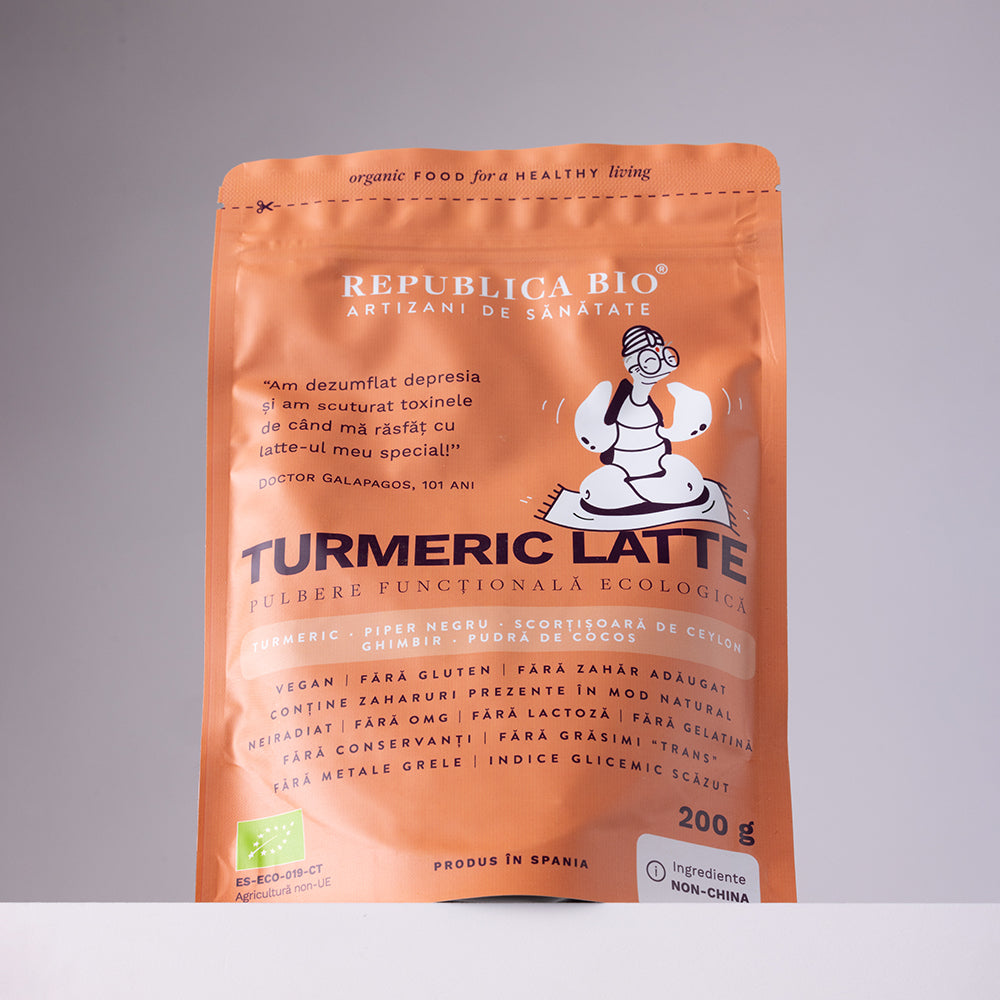 Turmeric Latte, pulbere functionala ecologica Republica BIO, 200 g