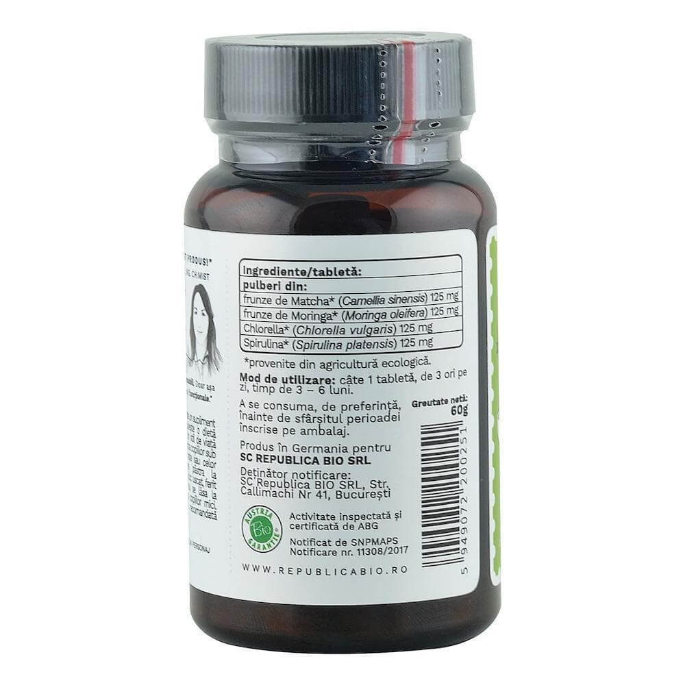 Green Detox (500 mg) supliment alimentar Ecologic Republica BIO, 120...