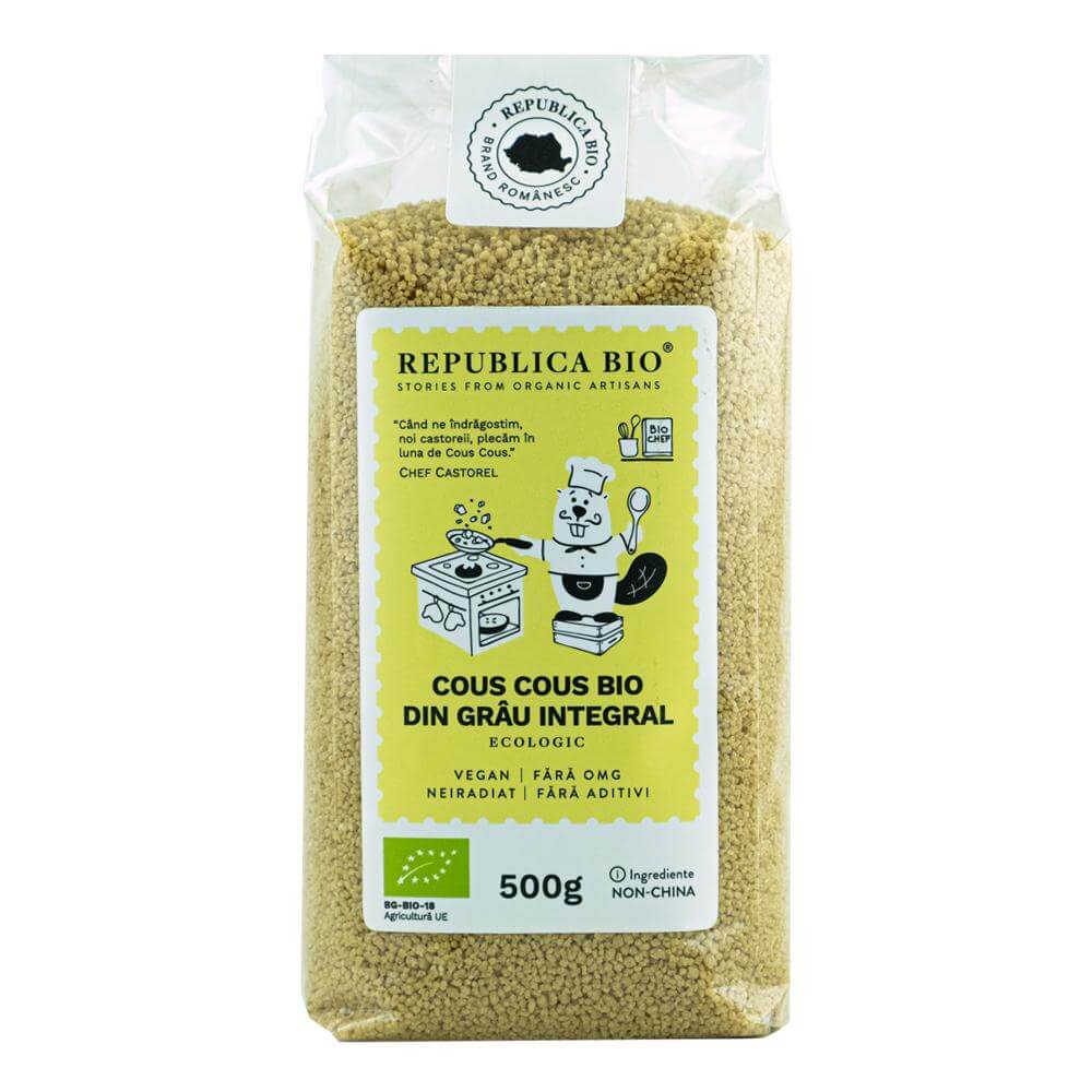 Cous Cous Bio din grau integral Republica BIO, 500g, ecologic