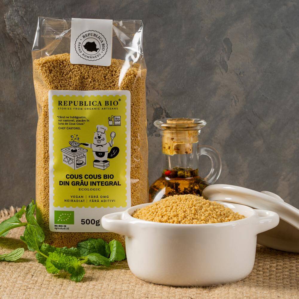 Cous Cous Bio din grau integral Republica BIO, 500g, ecologic